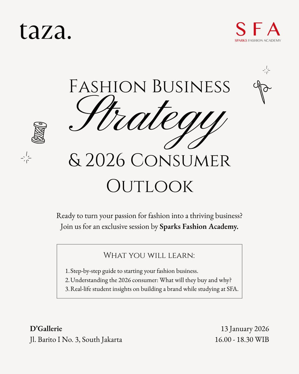 Fashion Business Strategy & 2026 Consumer Outlook Presented by Sparks